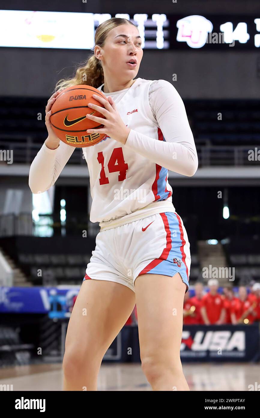 HUNTSVILLE, AL - MARCH 13: Liberty Lady Flames center Emily Howard (14 ...