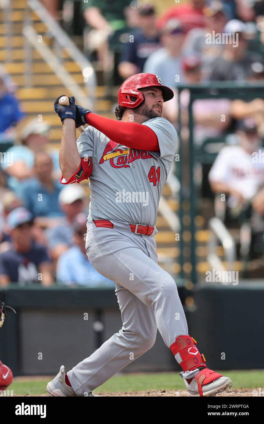 Fort Myers, FL: St. Louis Cardinals designated hitter Alec Burleson (41 ...