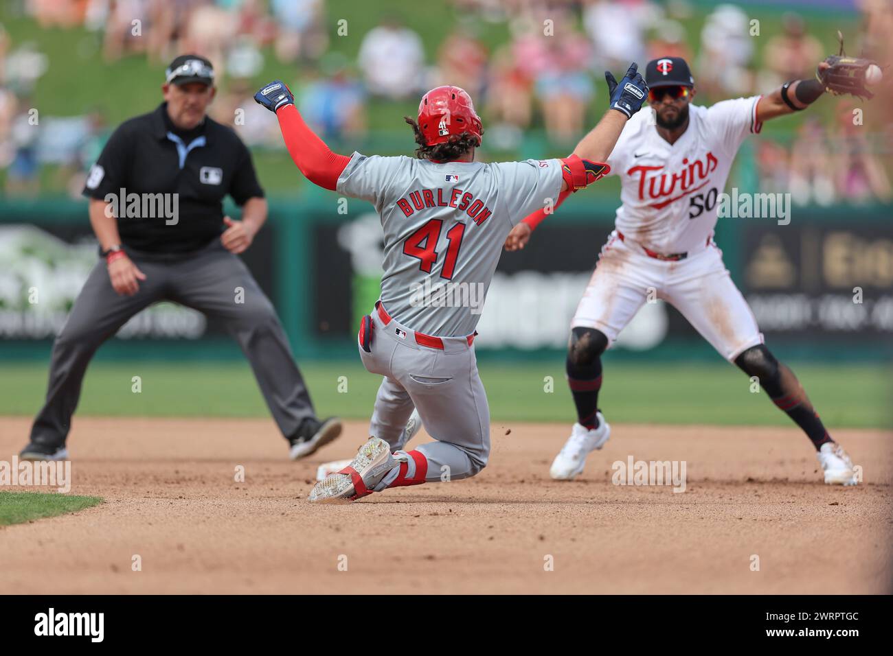Fort Myers, FL: St. Louis Cardinals designated hitter Alec Burleson (41 ...