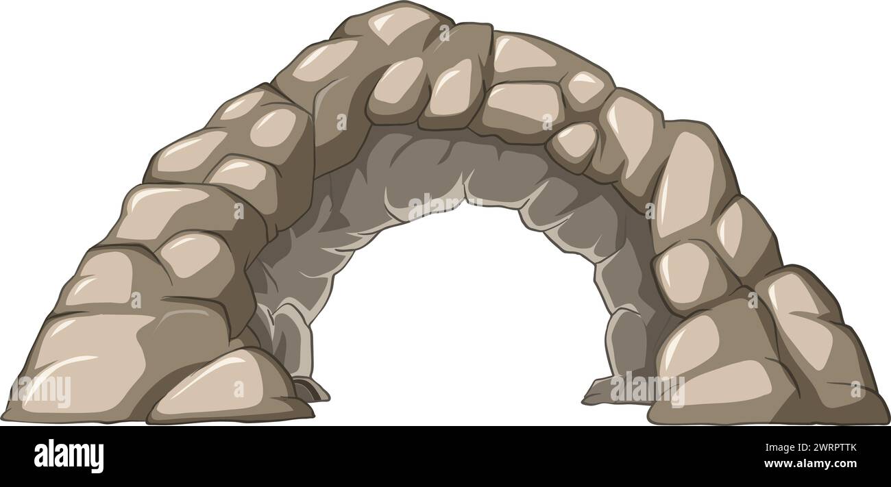 Medieval stone arched bridge Stock Vector Images - Alamy