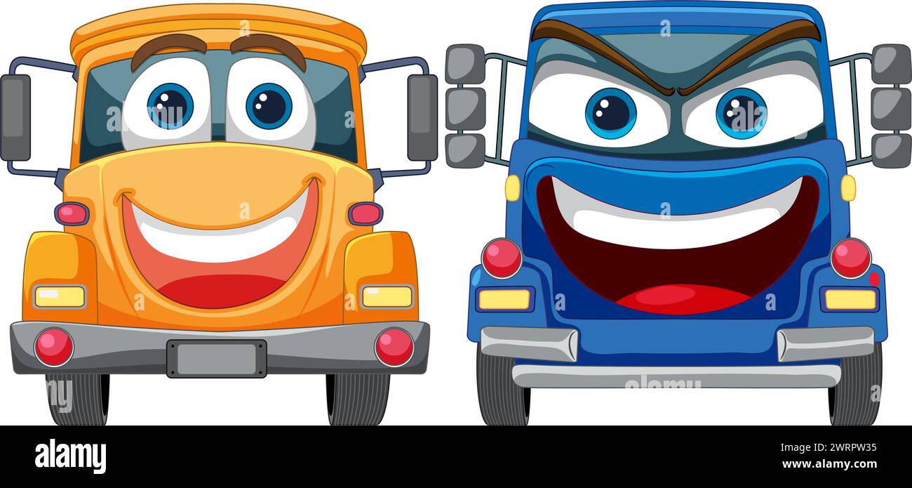 Facing faces Stock Vector Images - Alamy