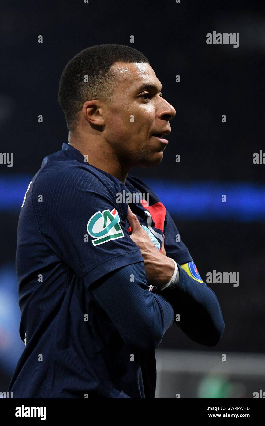 Kylian Mbappe during the French Cup football match between Paris Saint ...