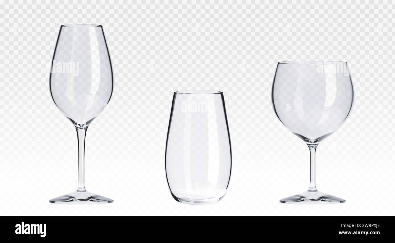 Transparent cocktail glass mockup for alcohol long drinks. Realistic ...