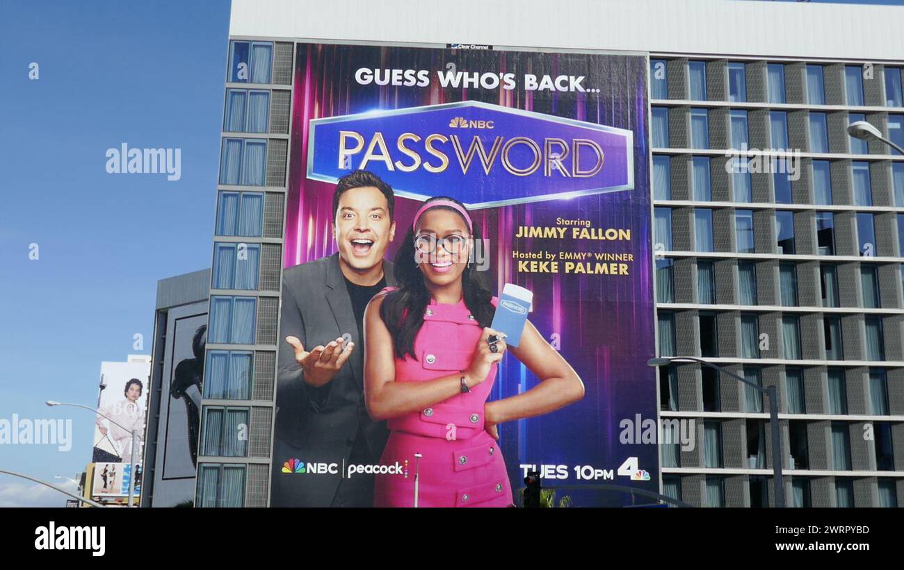 Los Angeles, California, USA 12th March 2024 Password NBC Billboard ...