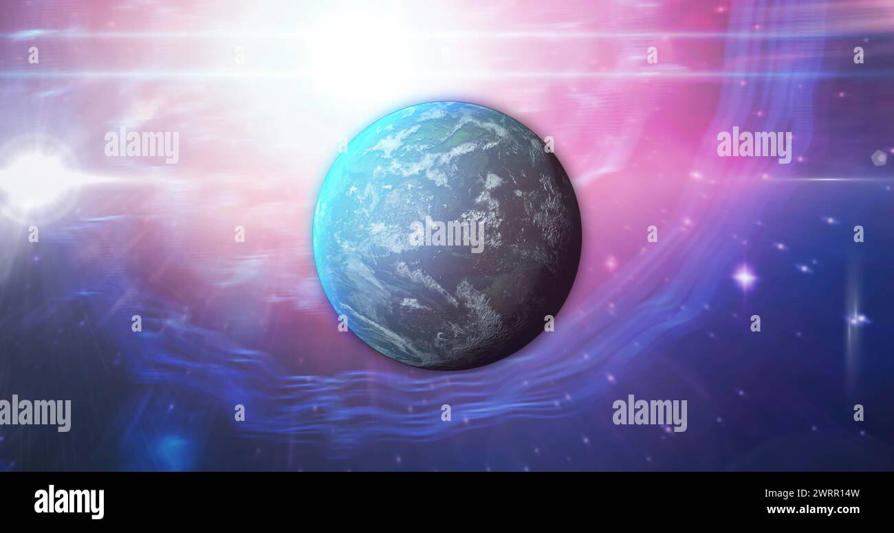 Deep space view with planets and stars hi-res stock photography and ...