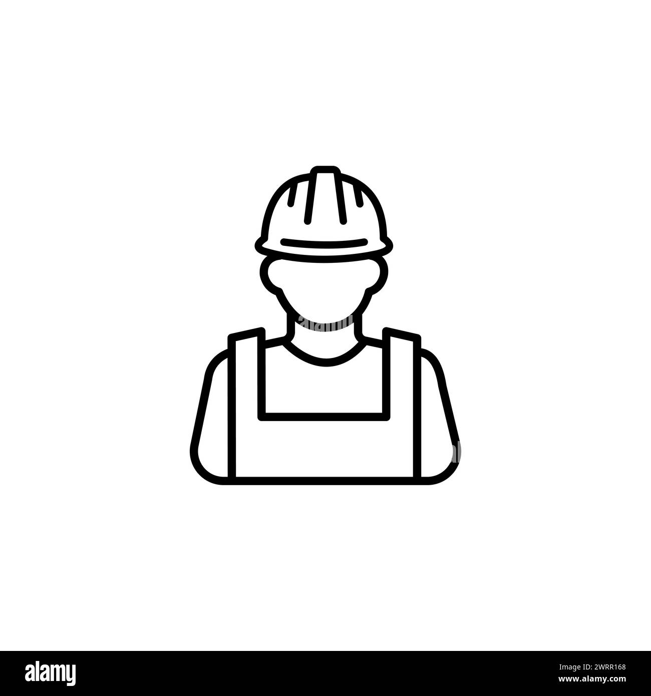 Engineer pictogram helmet hi-res stock photography and images - Alamy