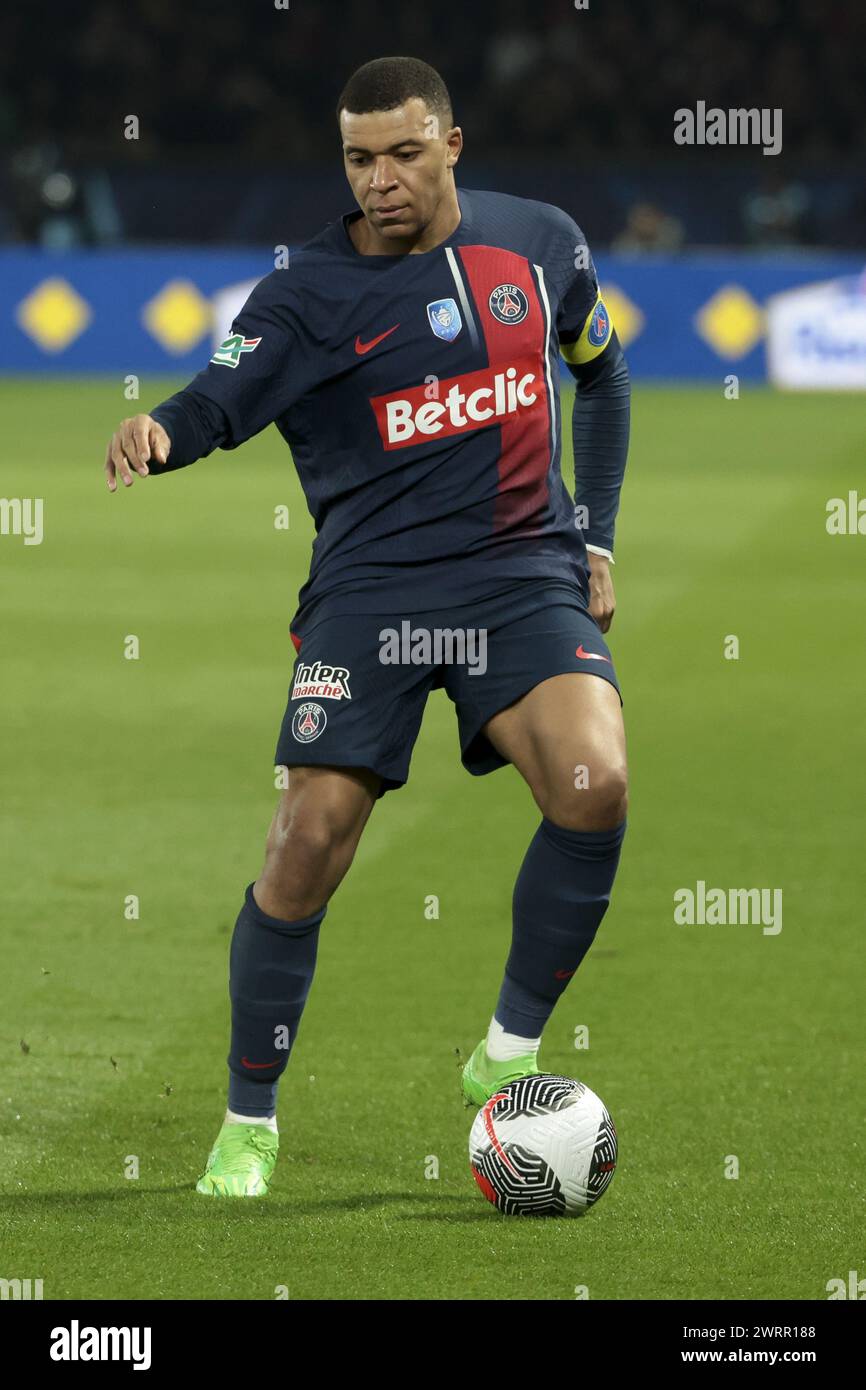 Kylian Mbappe of PSG during the French Cup, Quarter-final football ...