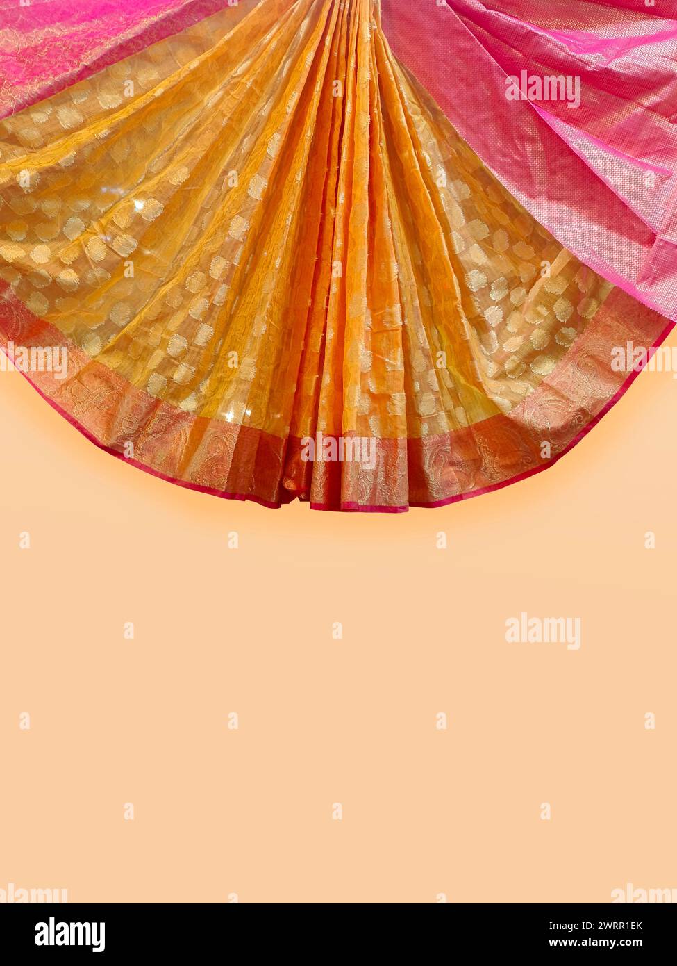 Indian traditional clothes saris Background, Close up of an Indian ...