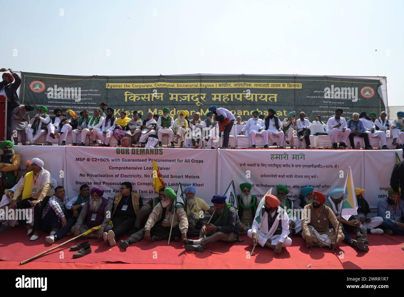 Indian farmers who have been protesting to demand guaranteed crop ...