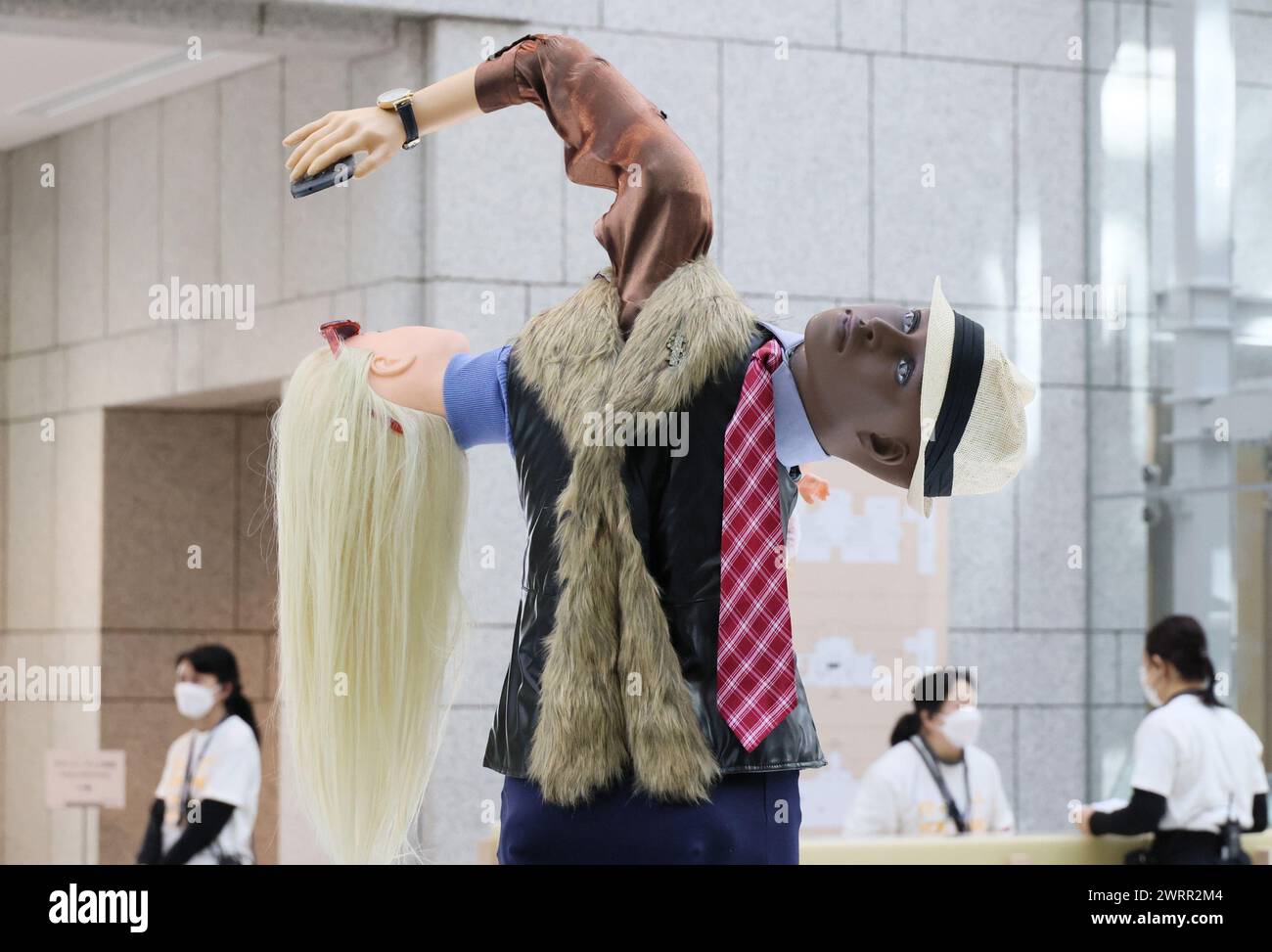 Yokohama, Japan. 14th Mar, 2024. This picture shows American artist ...