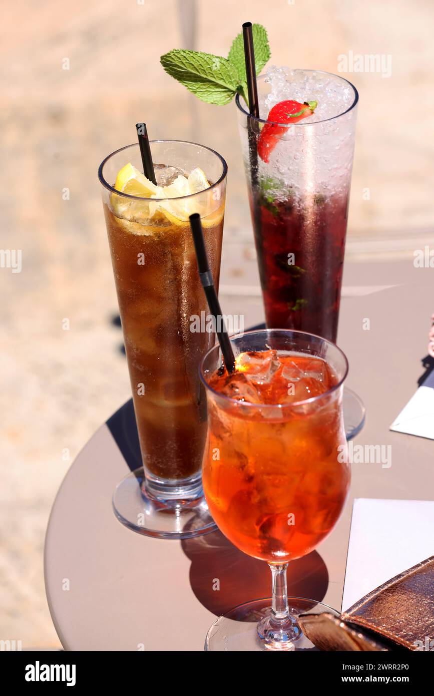 A selection of alcoholic drinks and beverages pictured at bars and ...