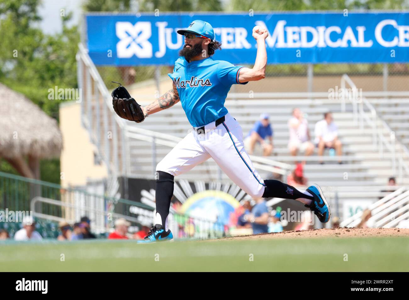 JUPITER, FL - MARCH 13: Miami Marlins pitcher Devin Smeltzer (38 ...