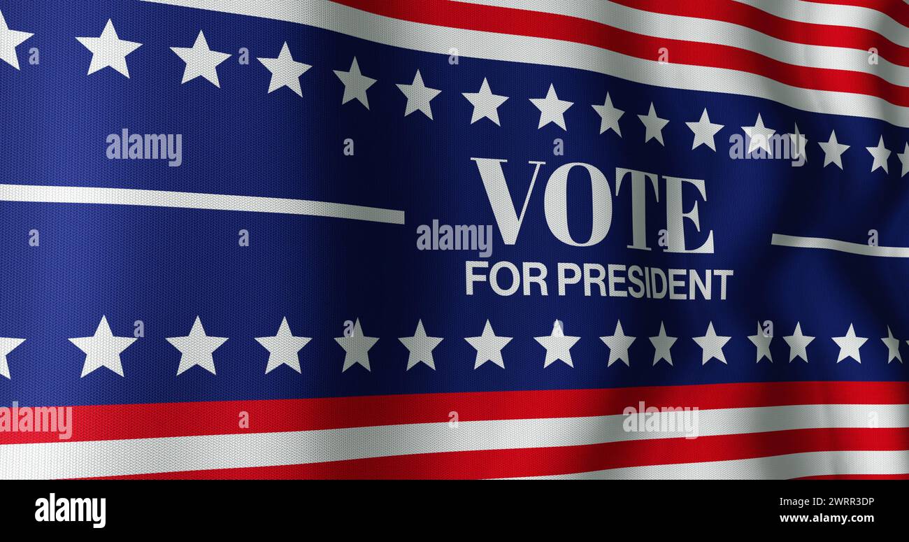 American flag text vote hi-res stock photography and images - Alamy