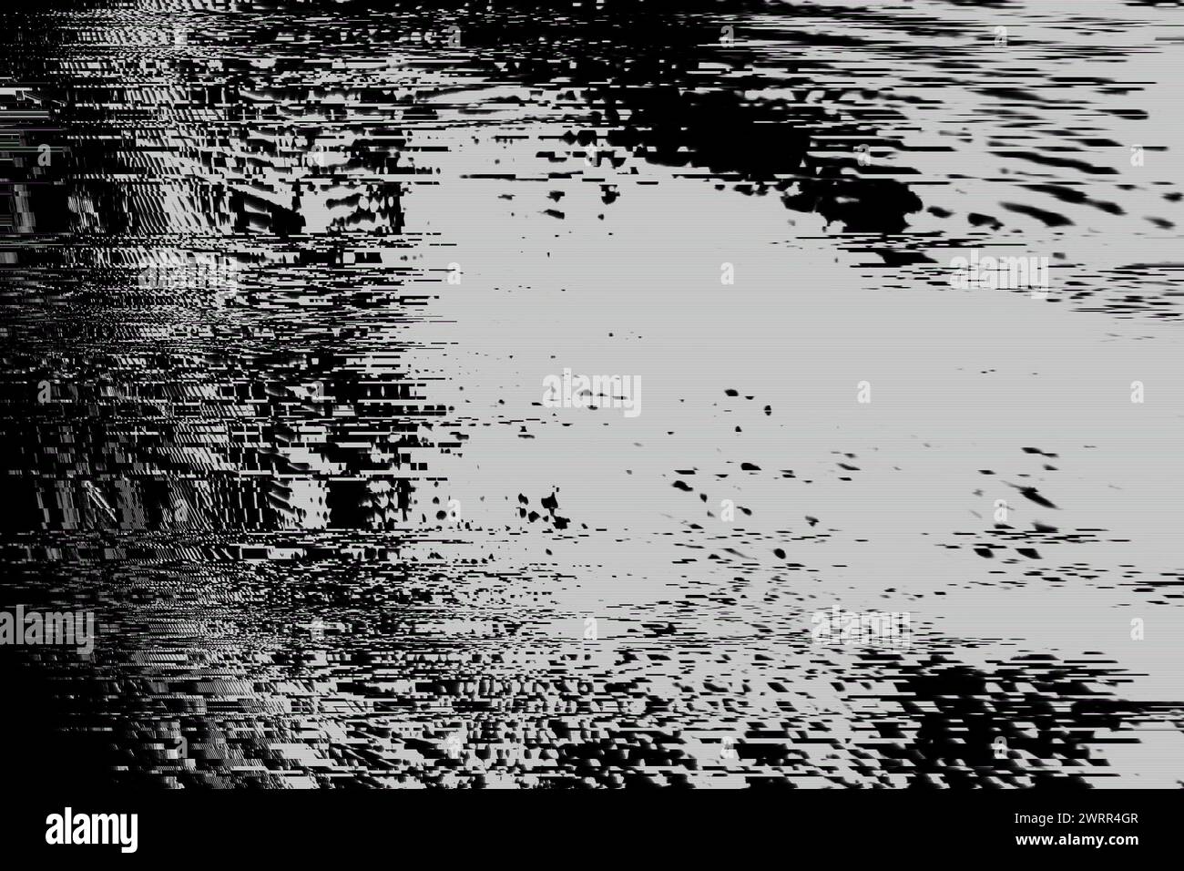 Abstract distorted black white motion glitch overlay effect texture ...