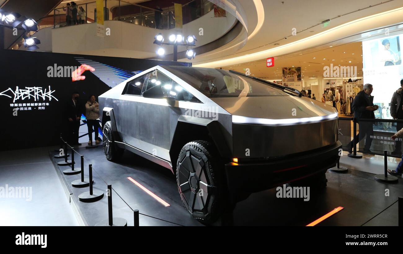 The Tesla Cybertruck is unveiled in Guiyang City, southwest China's ...