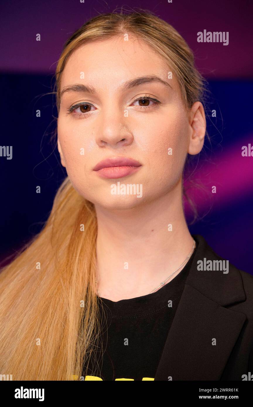 Anna Zaitseva in der ARD-Talkshow maischberger im Studio Berlin Adlershof. Berlin, 13.03.2024 ...