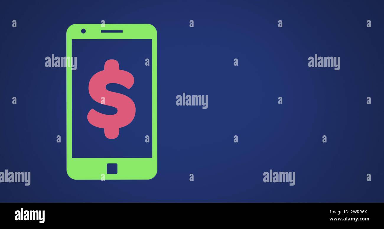 A smartphone displays a dollar sign symbol on its screen Stock Photo ...