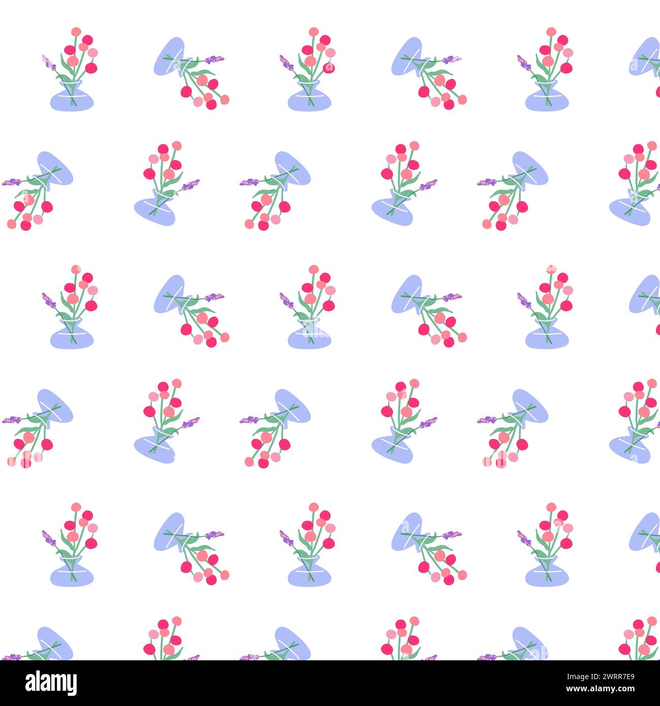Repeating pattern wild flowers hi-res stock photography and images - Alamy
