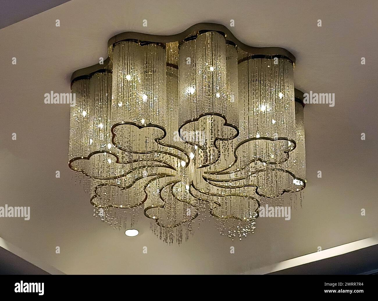 interior design of home ceiling lights Stock Photo - Alamy