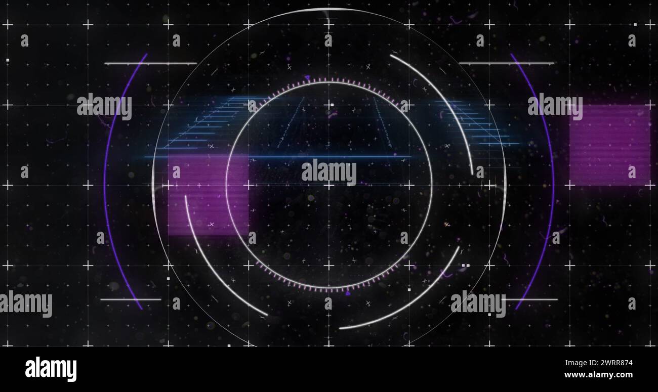 Image of scope scanning numbers changing and data processing Stock Photo - Alamy