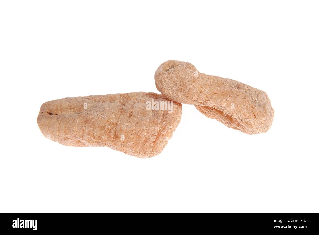 Tianma is isolated on a white background, with Chinese herbal medicine ...