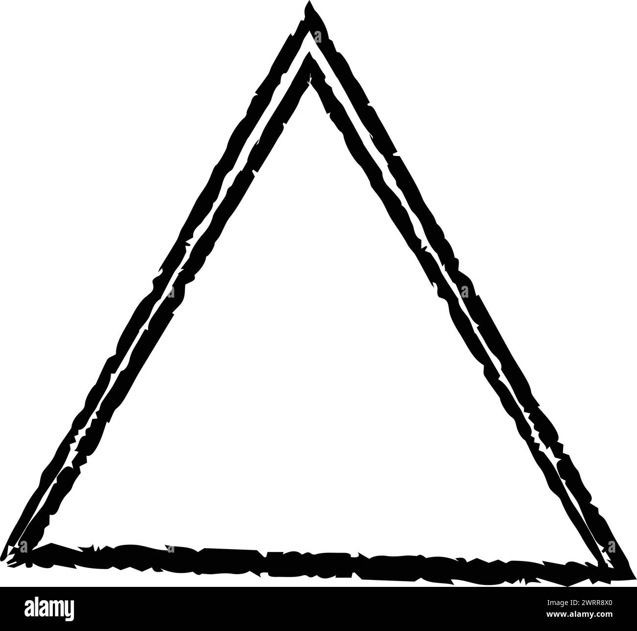 Triangle grunge texture element frame border shape icon for decorative ...