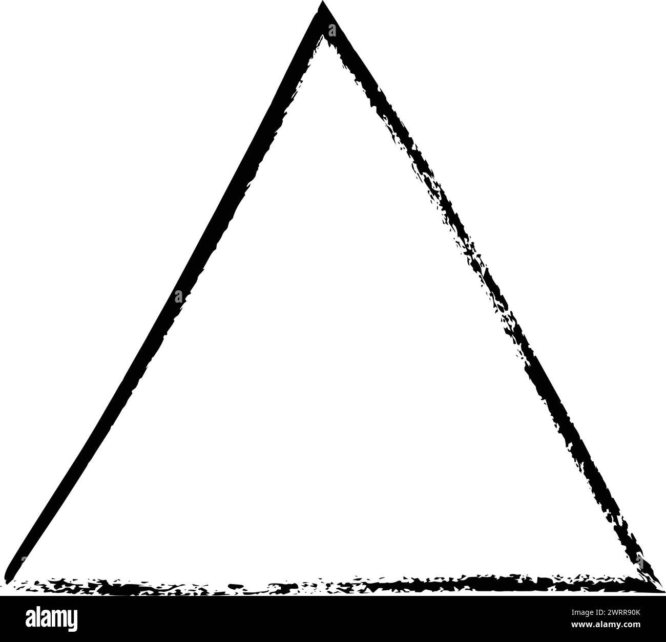 Triangle grunge texture element frame border shape icon for decorative ...