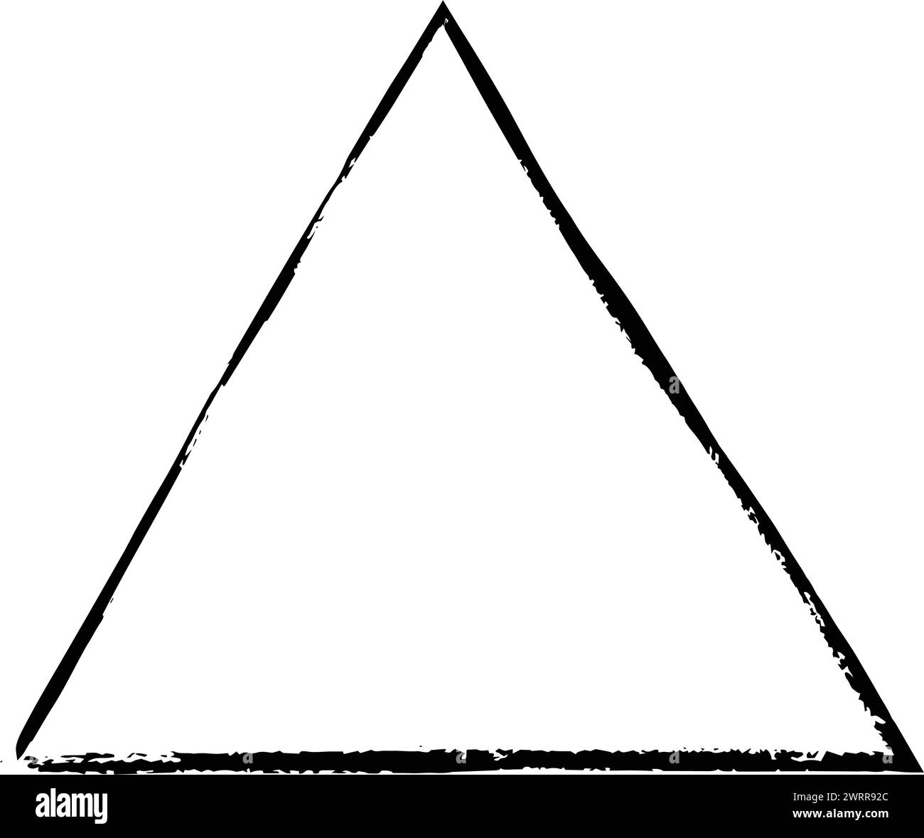 Triangle grunge texture element frame border shape icon for decorative ...