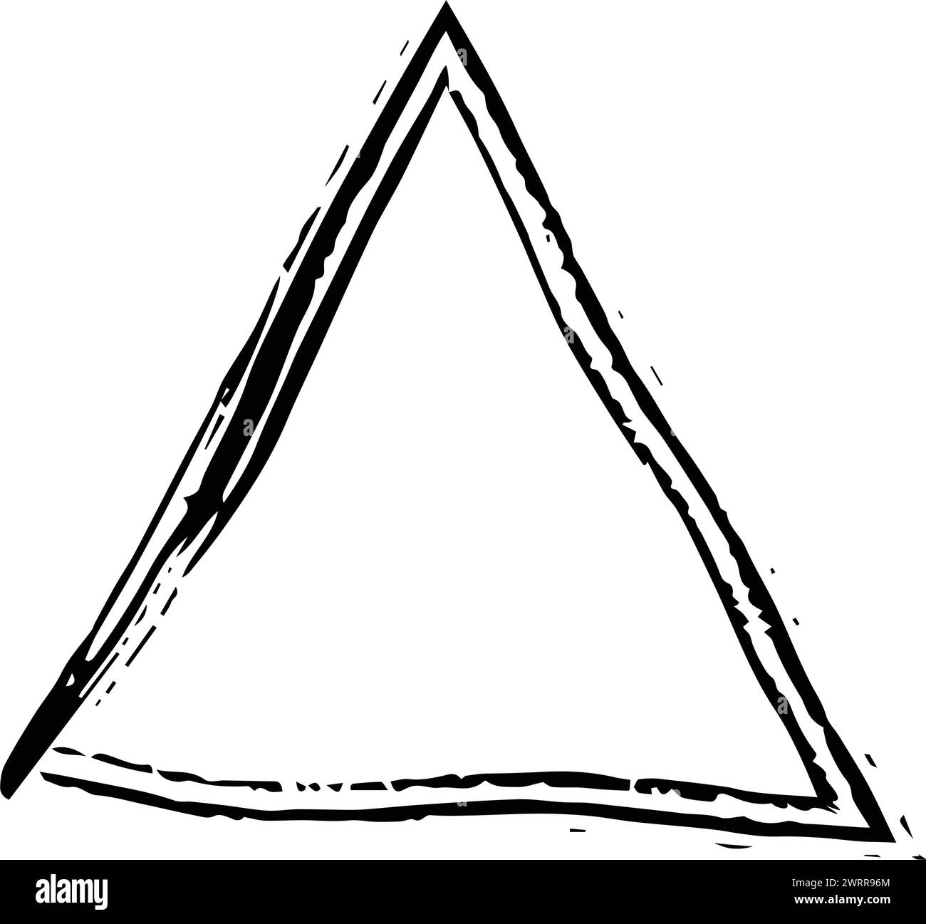 Triangle grunge texture element frame border shape icon for decorative ...