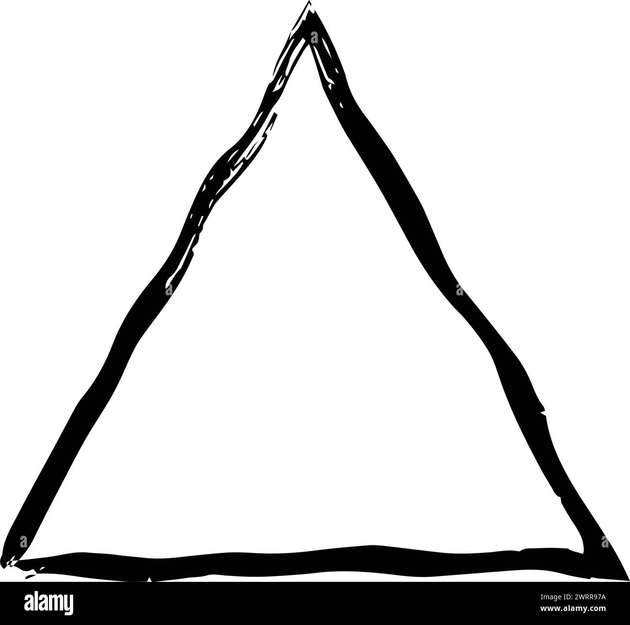 Triangle grunge texture element frame border shape icon for decorative ...