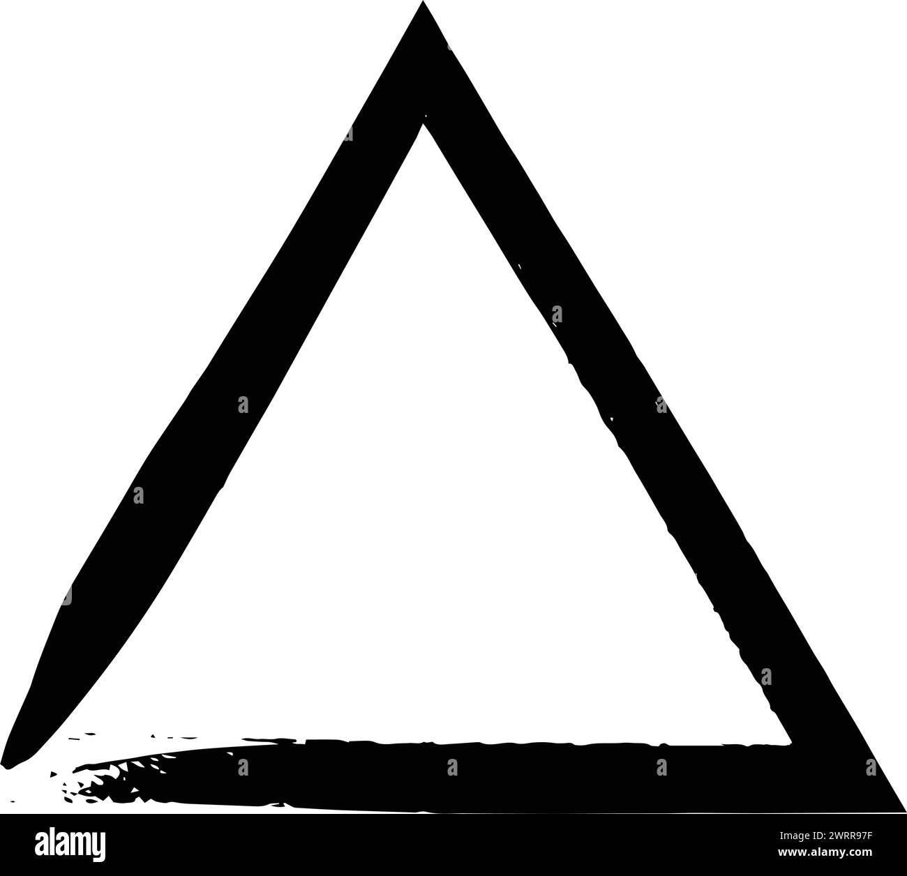 Triangle grunge texture element frame border shape icon for decorative ...