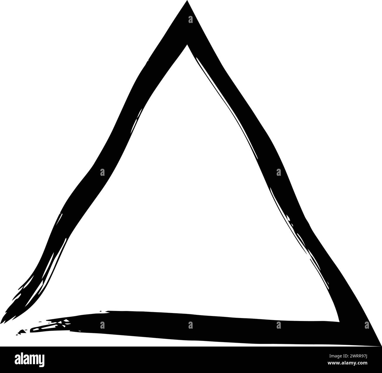 Triangle grunge texture element frame border shape icon for decorative ...