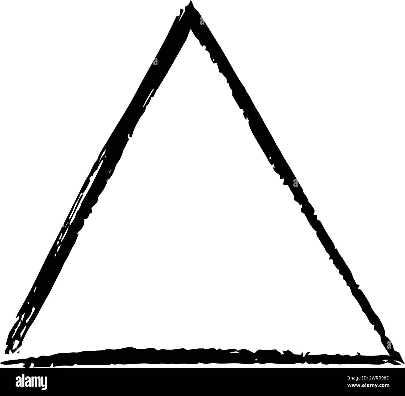 Triangle grunge texture element frame border shape icon for decorative ...