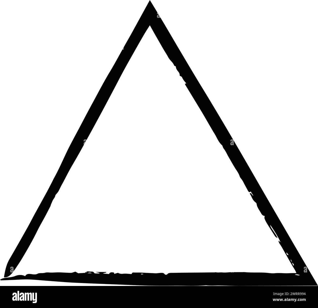 Triangle grunge texture element frame border shape icon for decorative ...