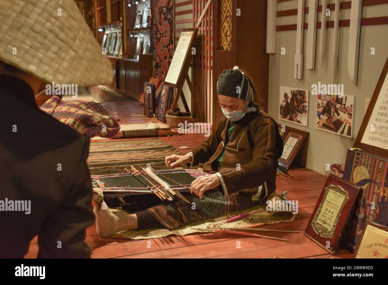 SANYA, CHINA - JANUARY 3, 2021 - The last generation of embroidered ...