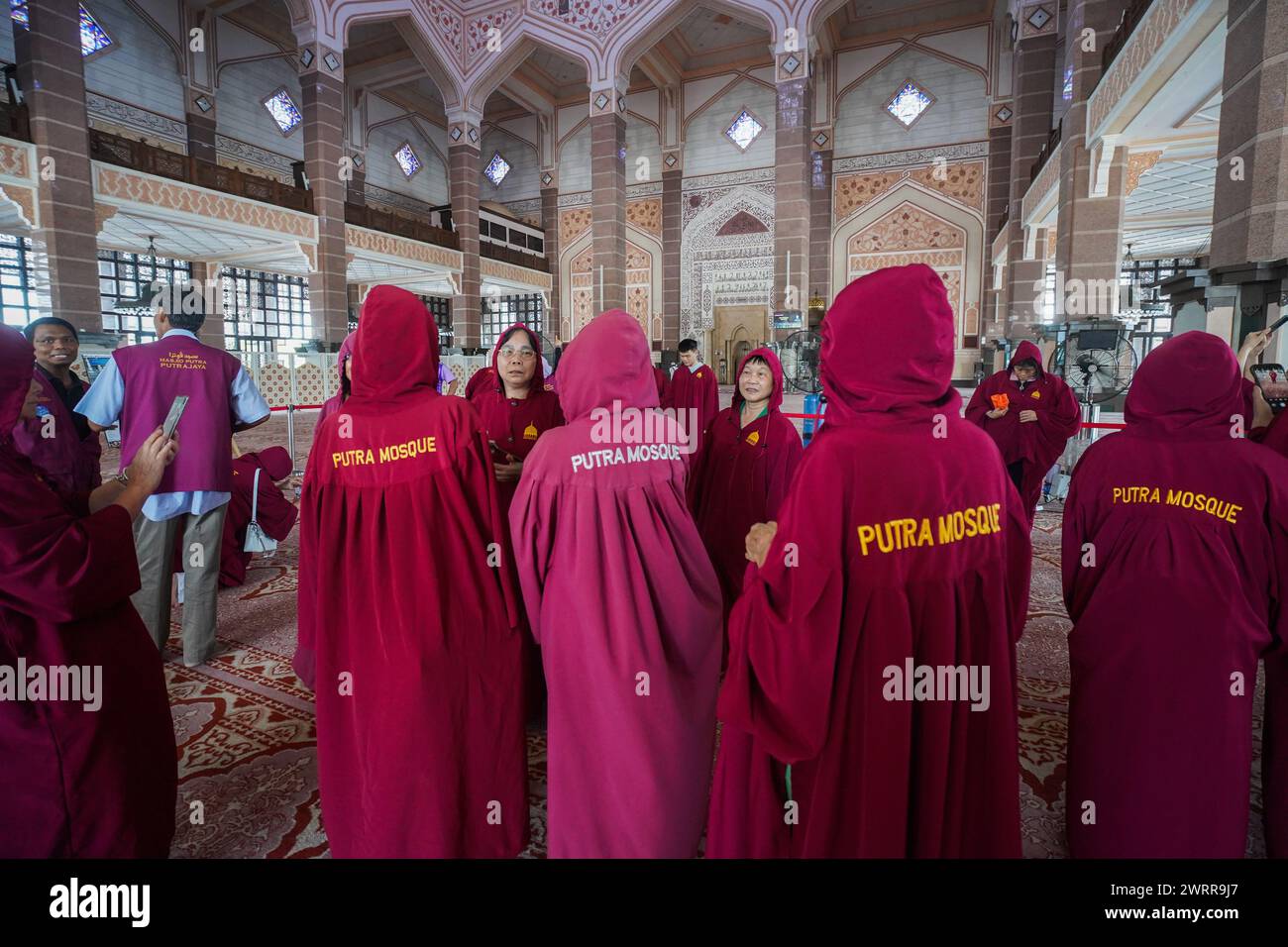 Putrajaya, Malaysia 14 March 2024 . Female visitors inside the Putra ...