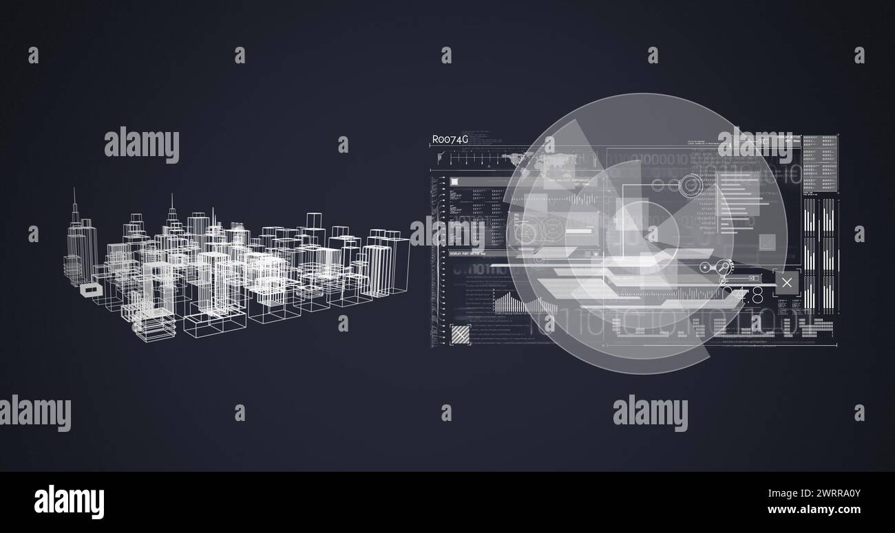 3d city drawing hi-res stock photography and images - Alamy