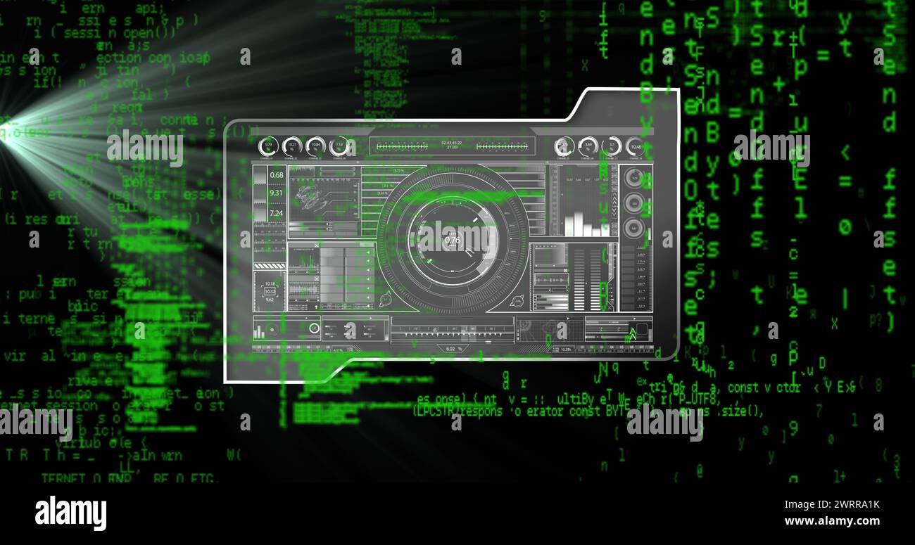 Image of scope scanning and data processing Stock Photo - Alamy
