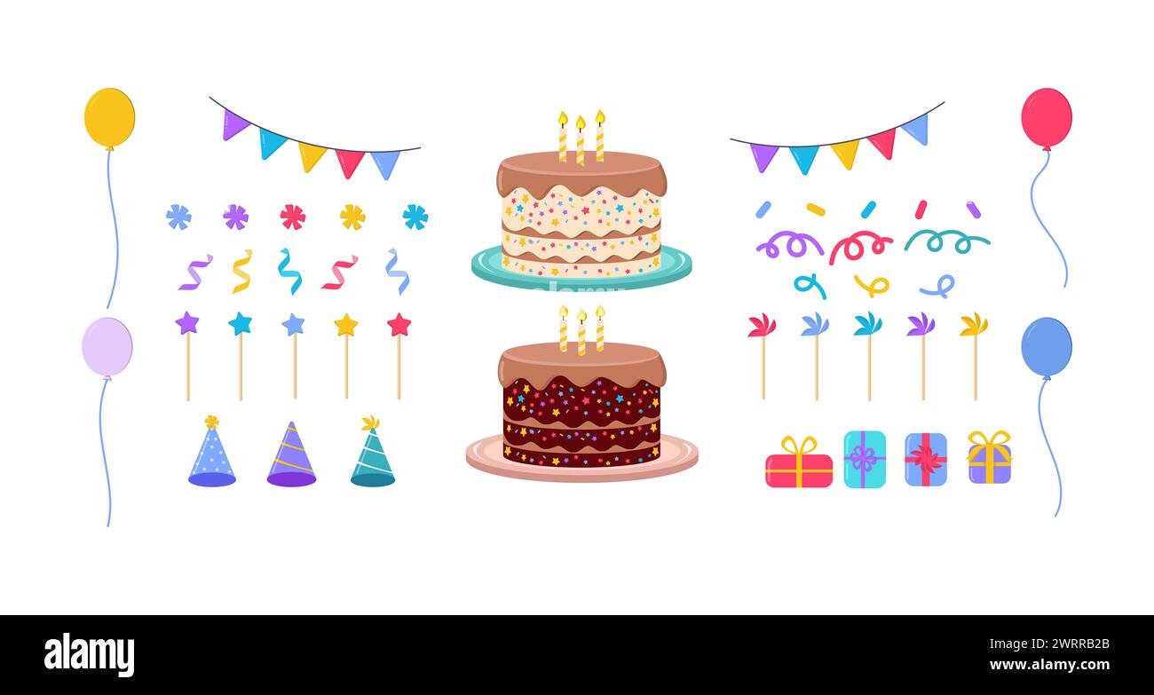 Birthday party clipart hi-res stock photography and images - Alamy