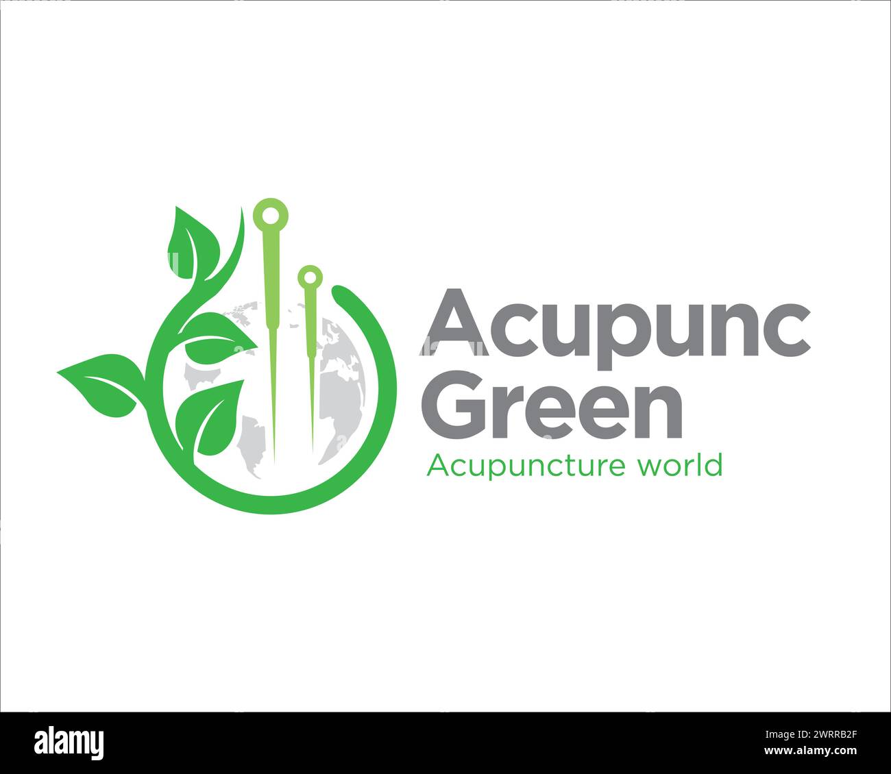 green acupuncture logo designs for herbal and traditional medicine logo ...