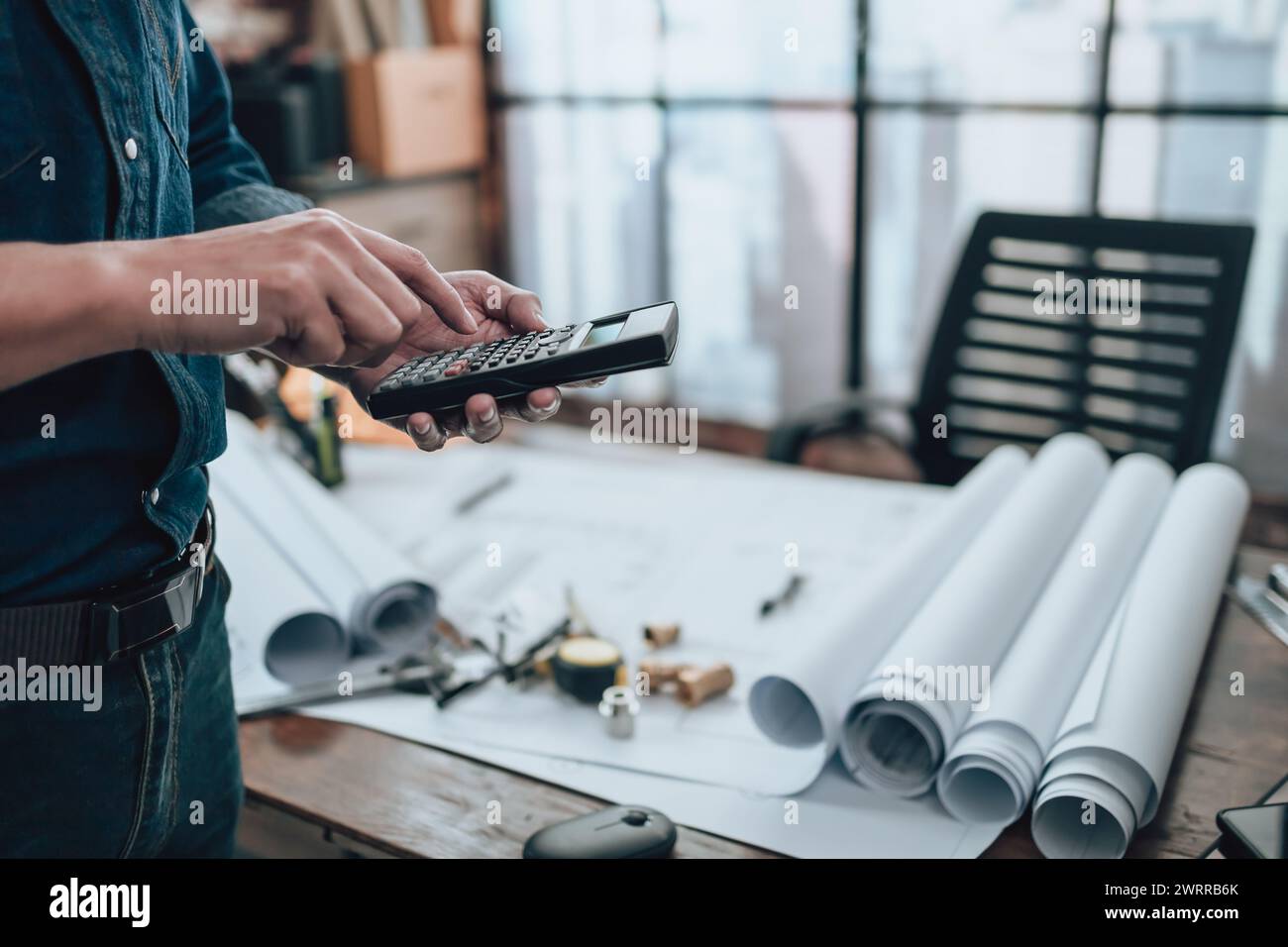 Engineering working with drawings inspection and press calculator on ...