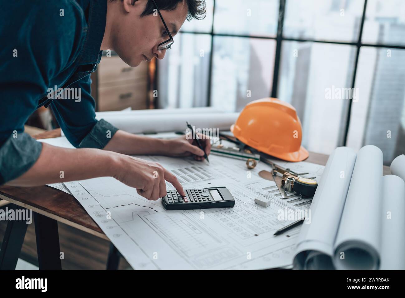 Engineering working with drawings inspection and press calculator on ...