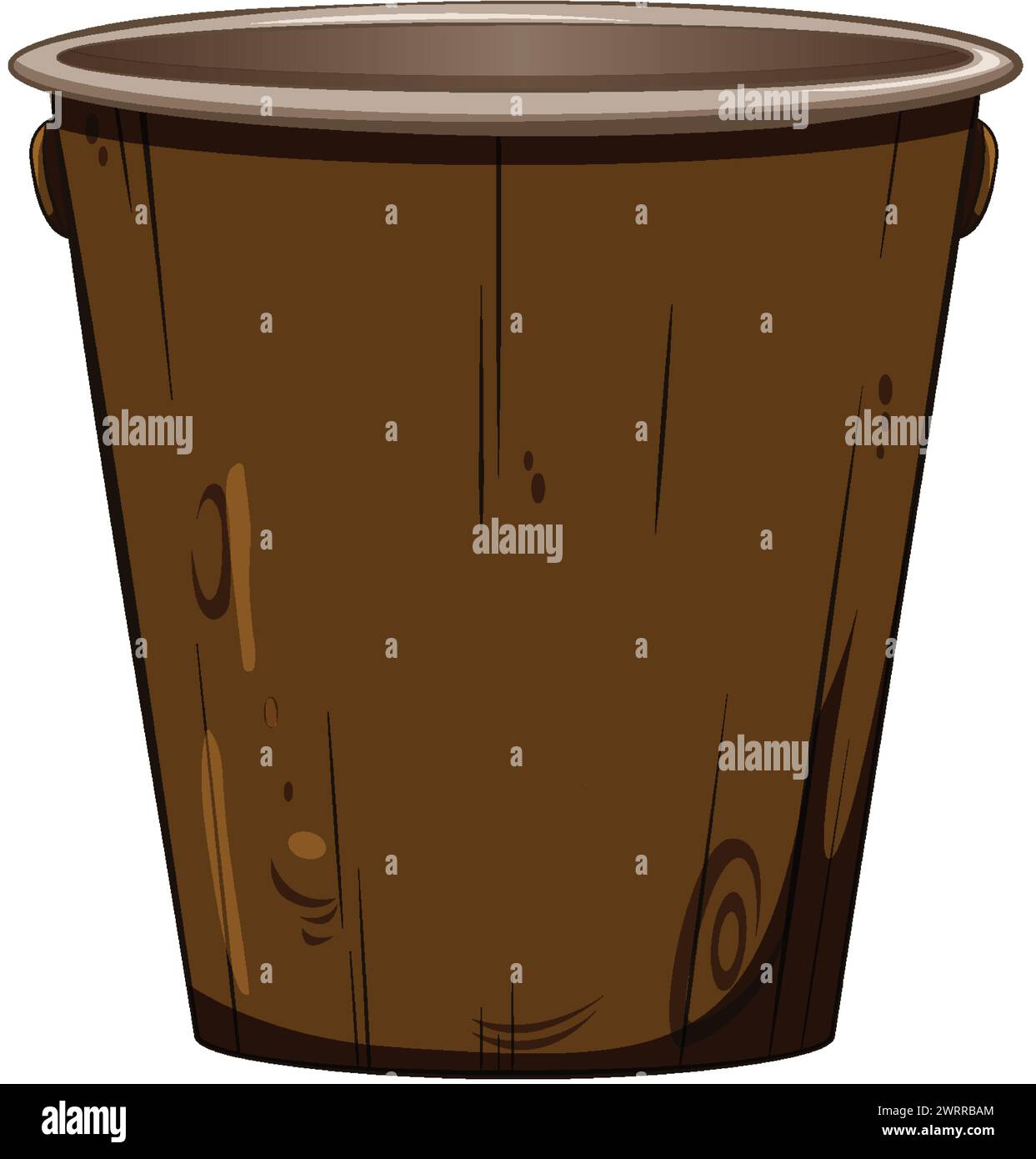 Vector graphic of a simple wooden bucket Stock Vector Image & Art - Alamy