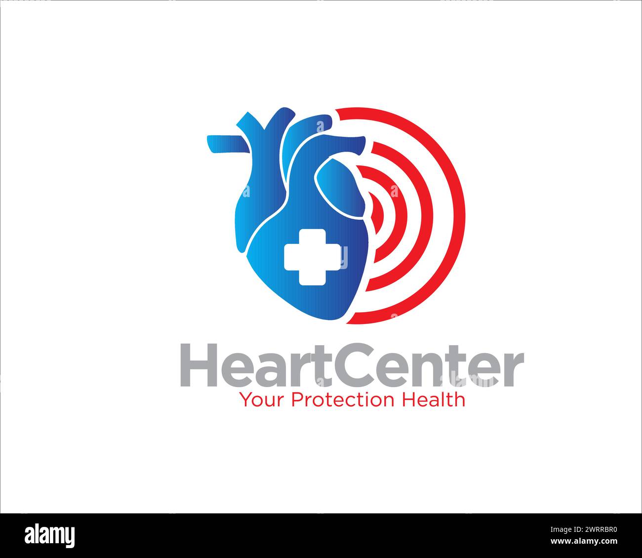 hearth health center logo designs for medical and consult service Stock ...