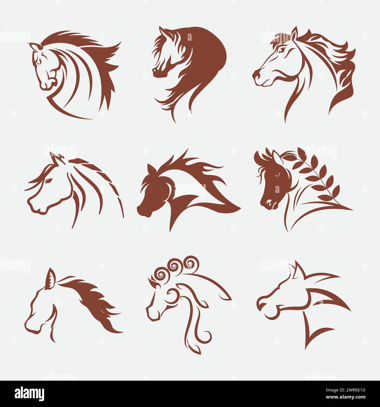 Vector collection of horse Stock Vector Image & Art - Alamy