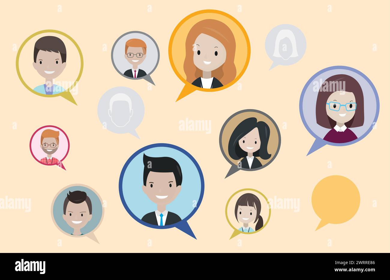 Cartoon woman idea bubble Stock Vector Images - Alamy