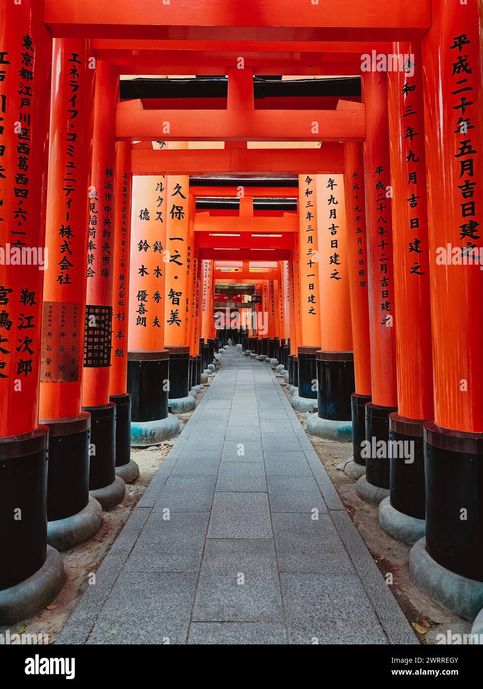 Torii Gates Colors In Japan Stock Photo - Alamy