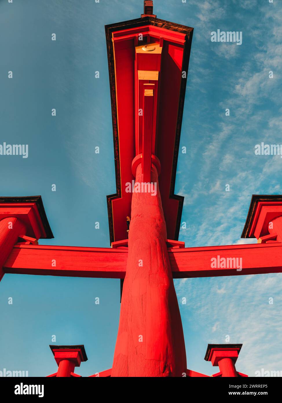 Shapes And Forms Of A Red Torii Gate Stock Photo - Alamy