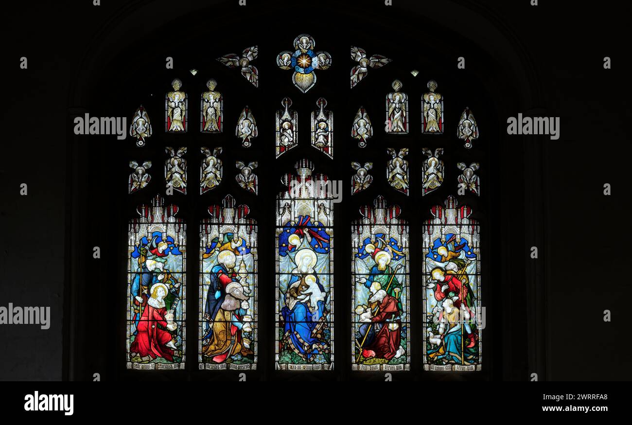 Events from the early life of Jesus Christ, illustration in the church ...