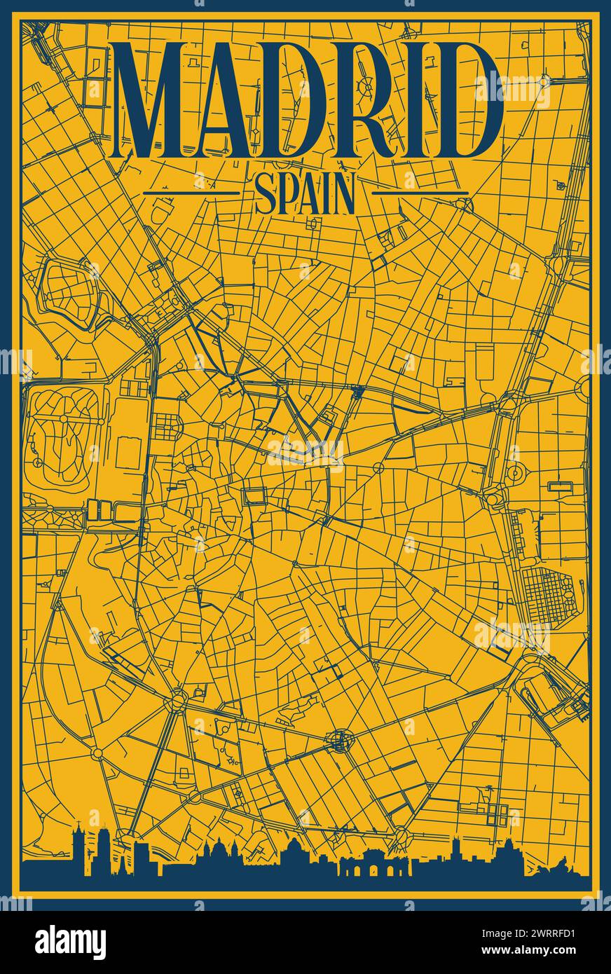 Downtown Madrid Spain Map
